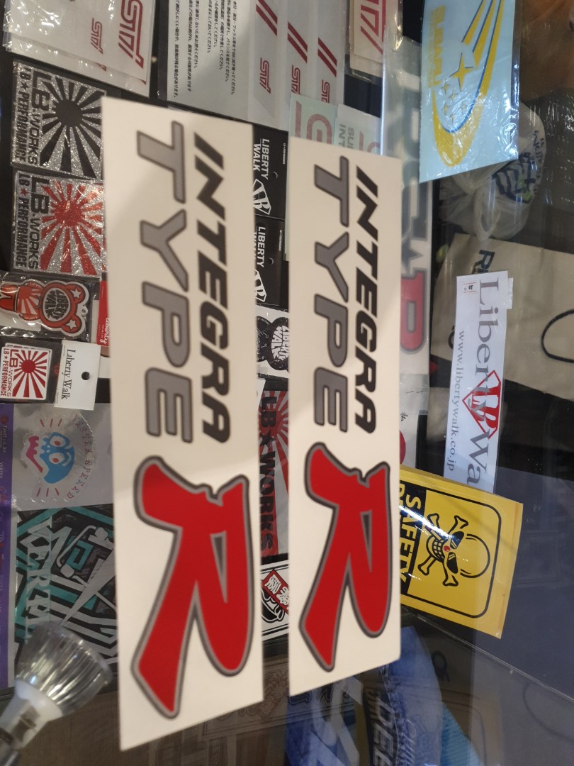 Integra Type R Sticker Decal, Car Accessories, Accessories on Carousell