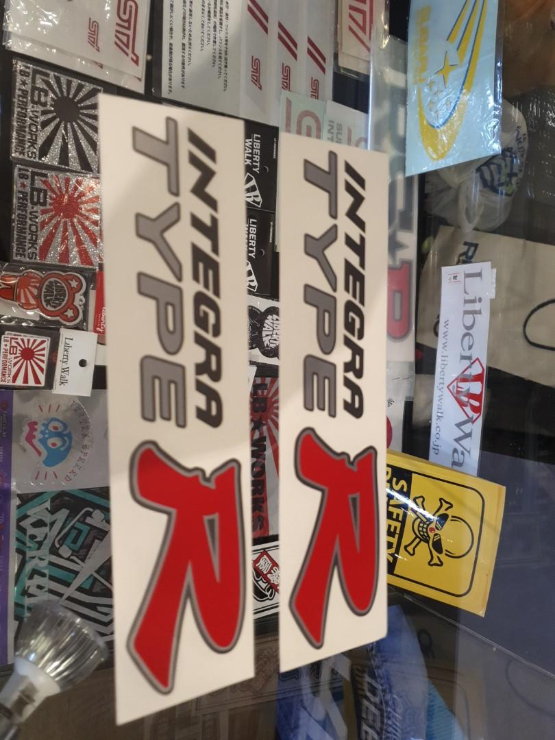 Integra Type R Sticker Decal, Car Accessories, Accessories on Carousell