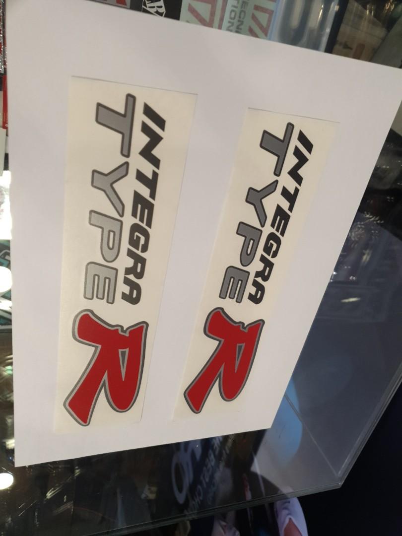 Integra Type R Sticker Decal, Car Accessories, Accessories on Carousell