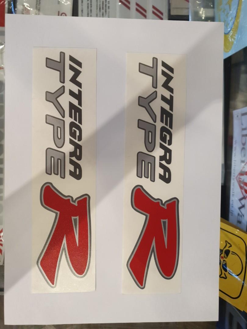 Integra Type R Sticker Decal, Car Accessories, Accessories on Carousell
