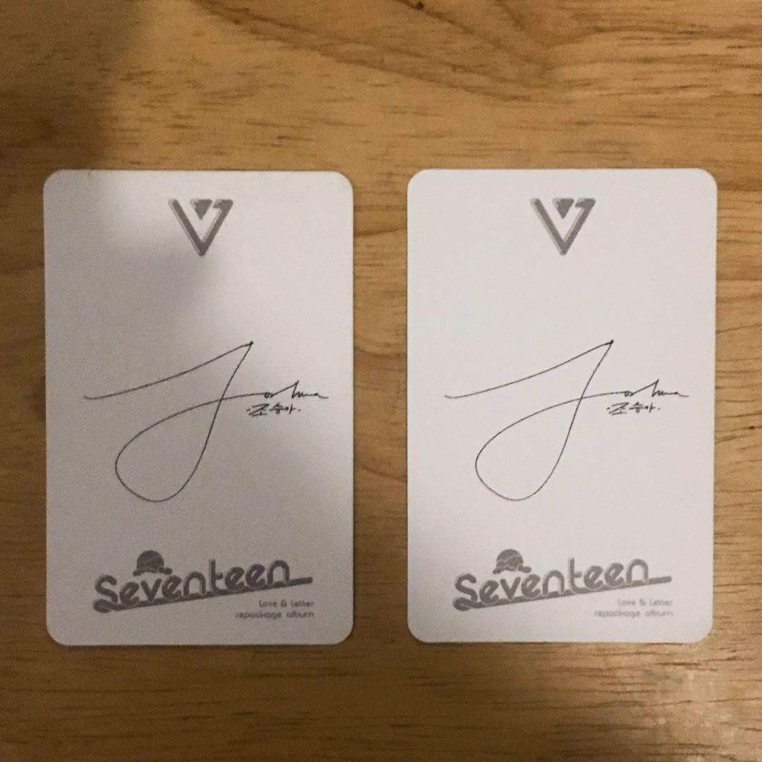 Seventeen Joshua SVT Love & Letter / Aju Nice photocard PC, Hobbies ...