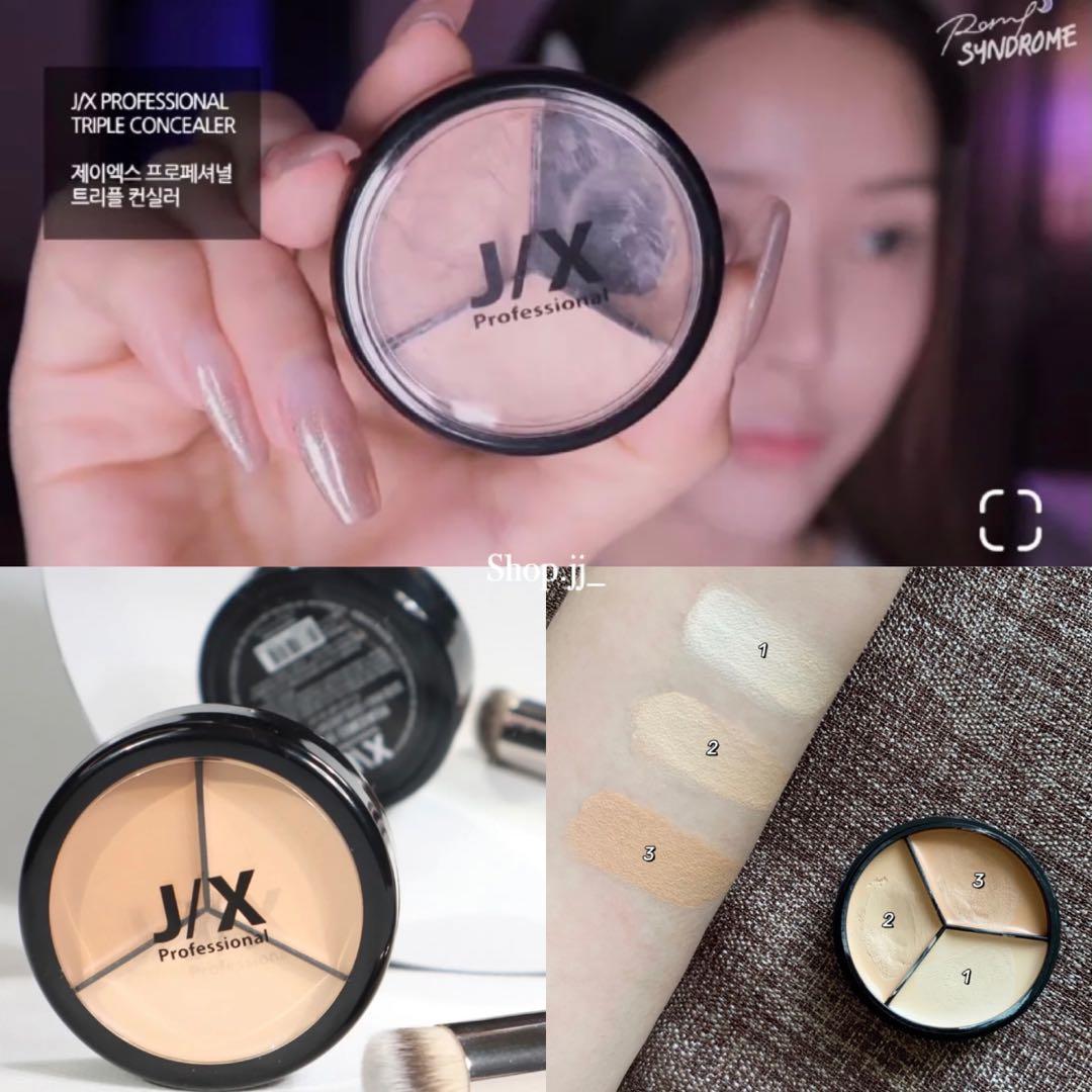 《現貨》J/X Professional Triple Concealer, 美容＆化妝品, 健康及美容 - 皮膚護理, 面部 - 面部護理 - Carousell