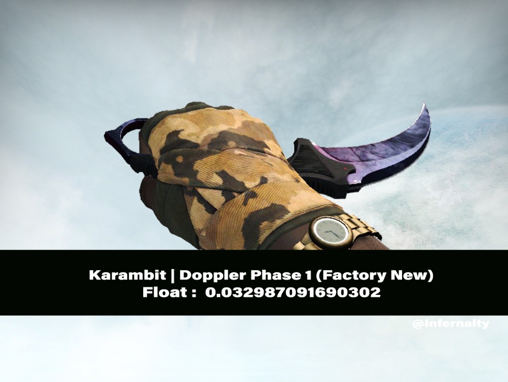 Karambit Doppler Phase 1 FN CSGO SKINS KNIVES, Video Gaming, Gaming ...