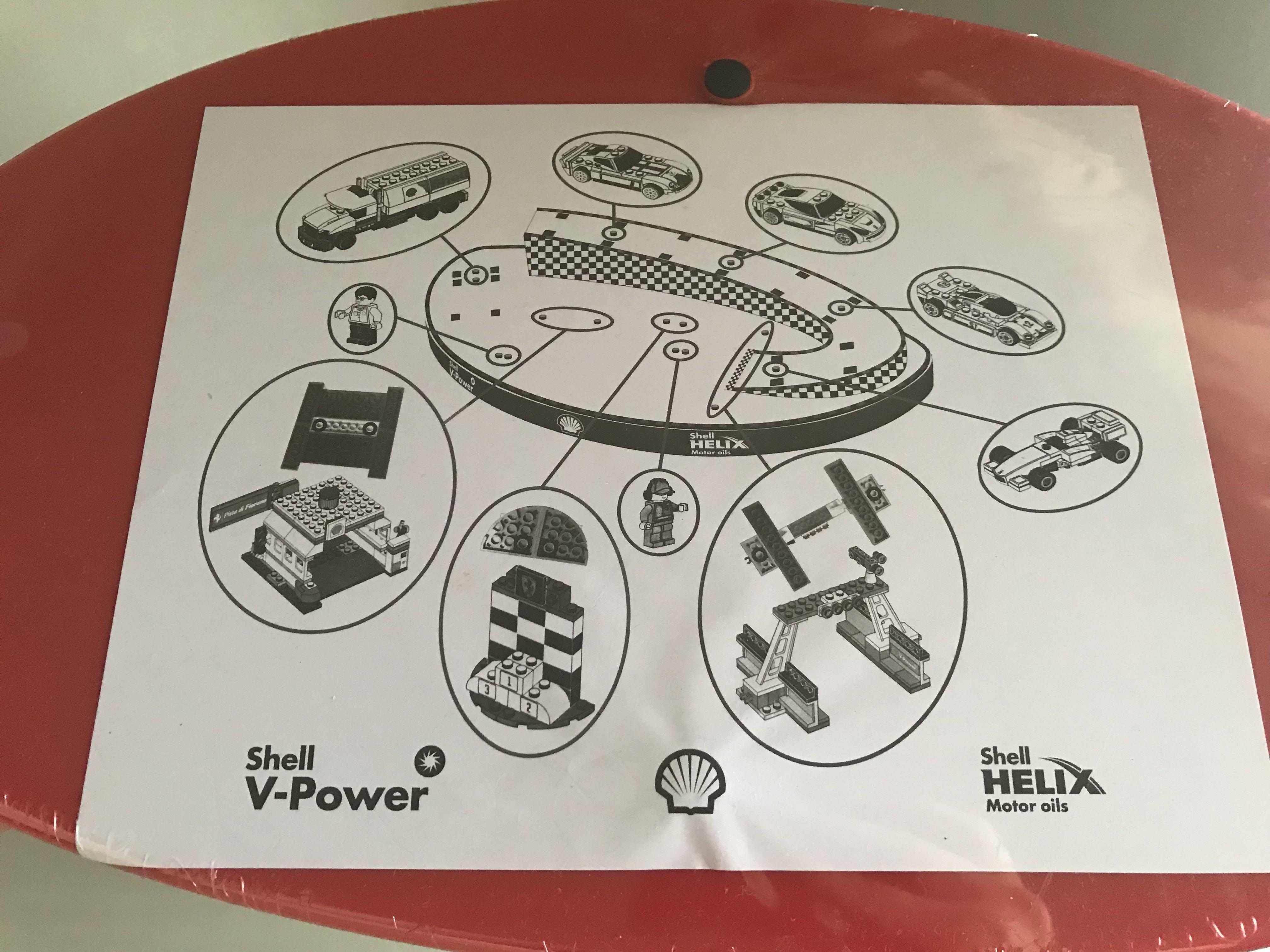 💯 Lego Ferrari Shell V-Power 2015 Complete Set Display Casing + 7 ...