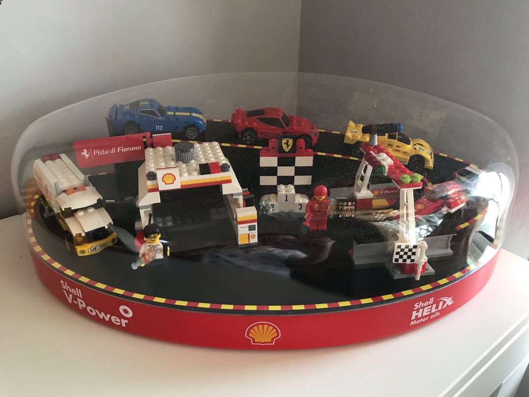 💯 Lego Ferrari Shell V-Power 2015 Complete Set Display Casing + 7 ...