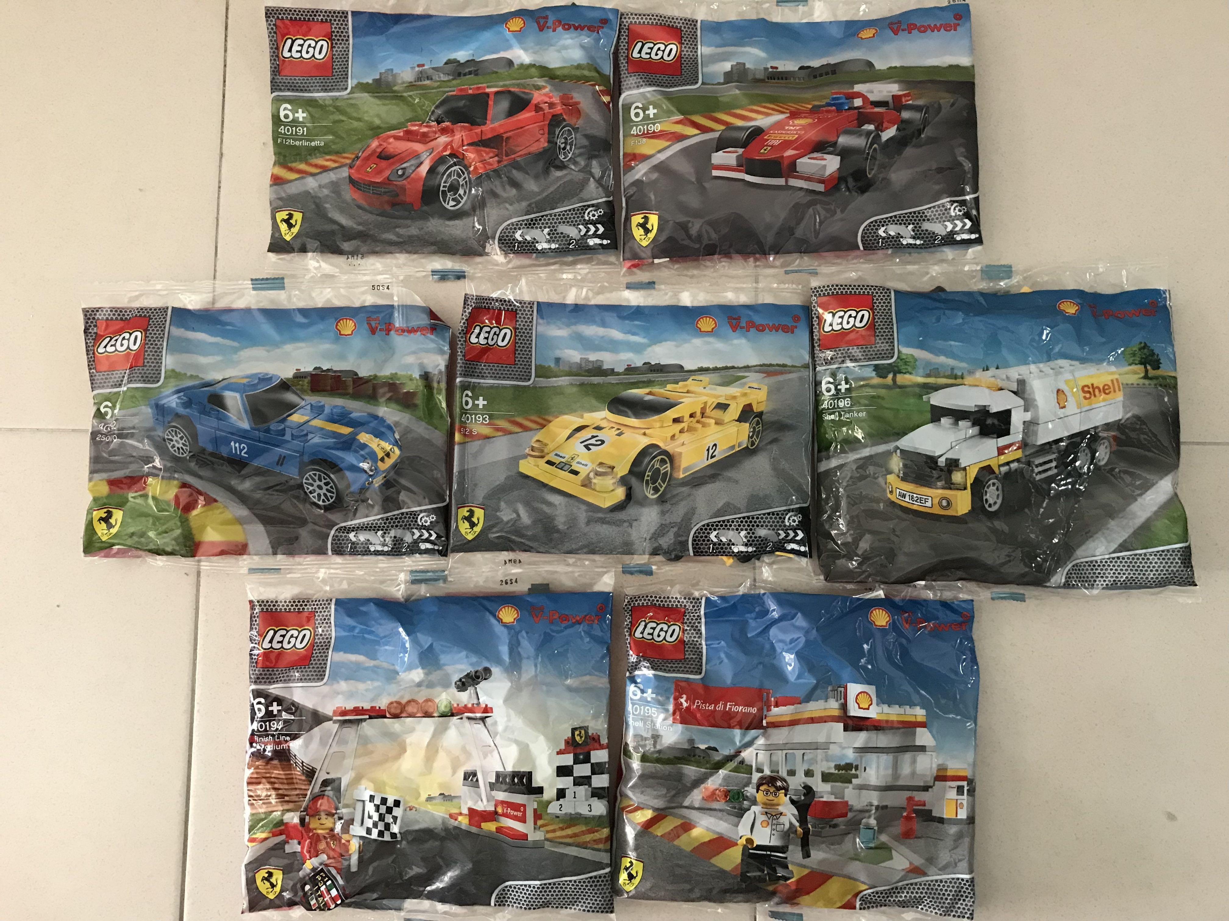 💯 Lego Ferrari Shell V-Power 2015 Complete Set Display Casing + 7 ...
