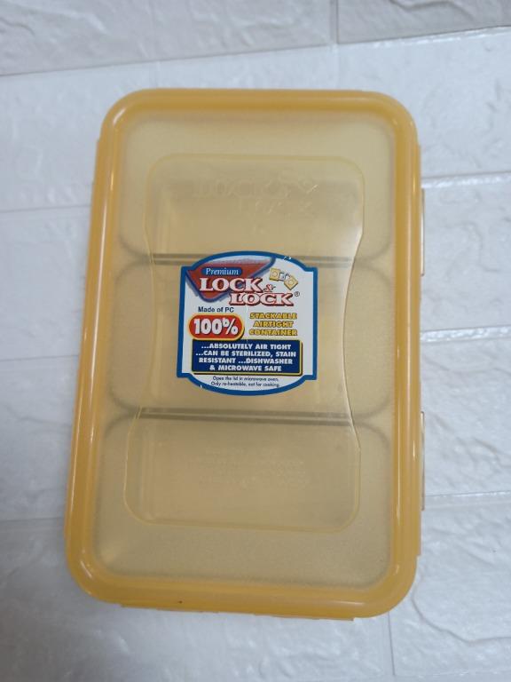 Lock-Lock / Everin Korea Rectangular Food Container 1L with 3 ...