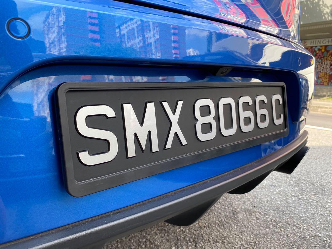 LTA Approved 3D Silver Metal Number Plate (Laminated Silver), Car ...