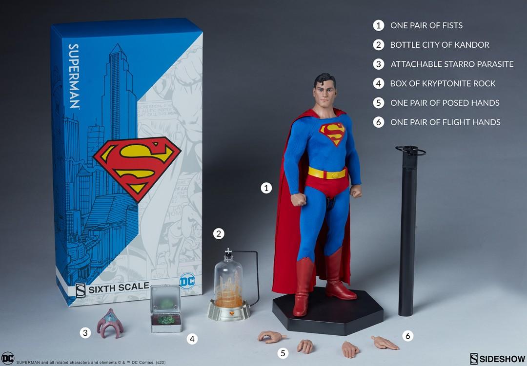 Modified 1/6 Sideshow Superman on AT027 body not hot toys, Hobbies ...