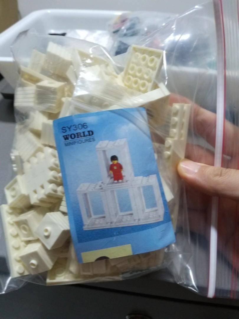 Not Lego (assorted brand), bunch of white bricks, Hobbies & Toys, Toys ...
