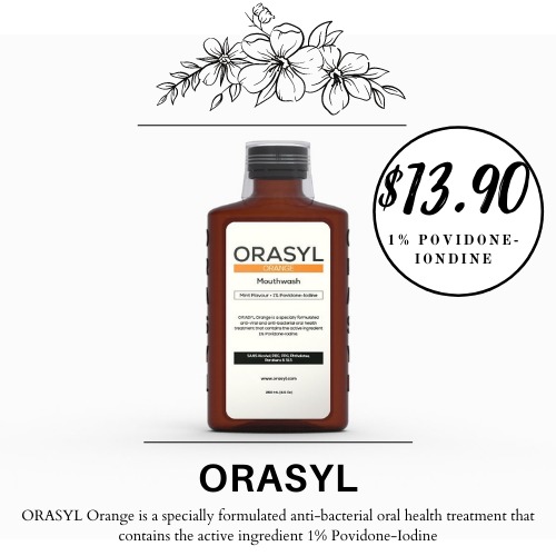 ORASYL ORANGE MOUTHWASH (250ML) 1% Povidone-Iodine, Beauty & Personal ...