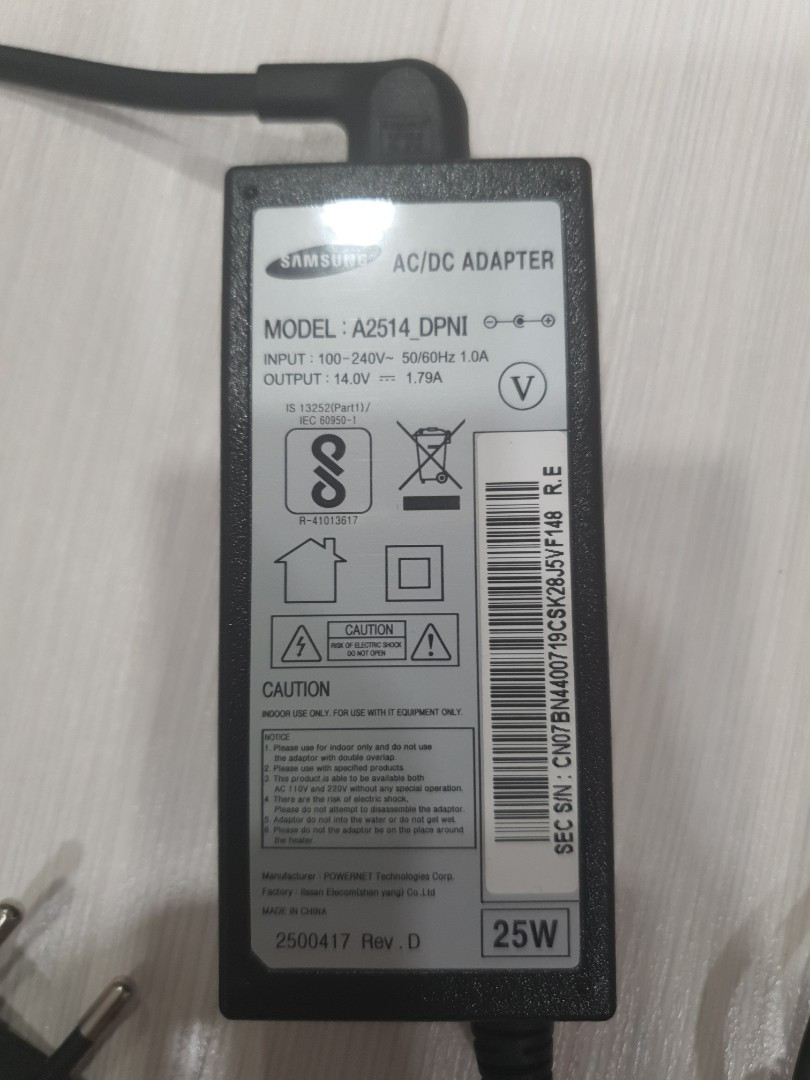 Original Samsung Monitor Adapter, Computers & Tech, Parts & Accessories ...
