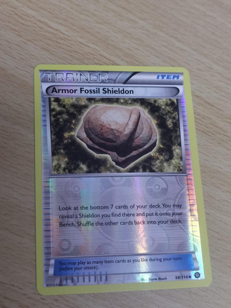 Pokemon Card Armor Fossil Shieldon, Hobbies & Toys, Toys & Games on ...