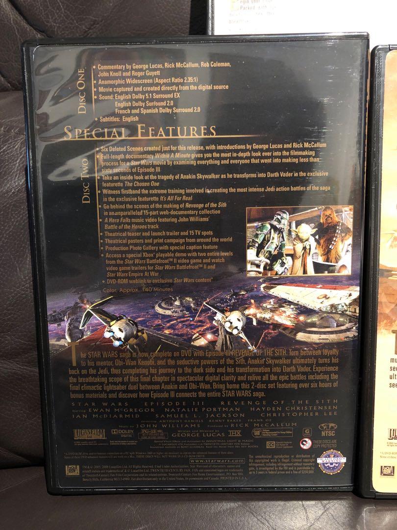 (Region 1) Star Wars 1-3 DVD, Hobbies & Toys, Music & Media, CDs & DVDs ...