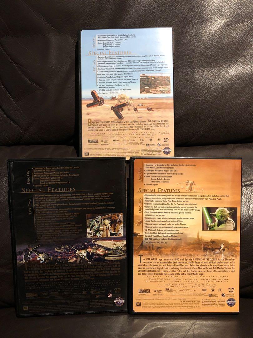 (Region 1) Star Wars 1-3 DVD, Hobbies & Toys, Music & Media, CDs & DVDs ...