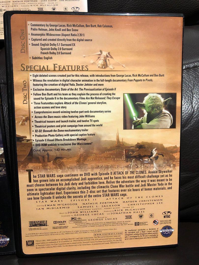 (Region 1) Star Wars 1-3 DVD, Hobbies & Toys, Music & Media, CDs & DVDs ...