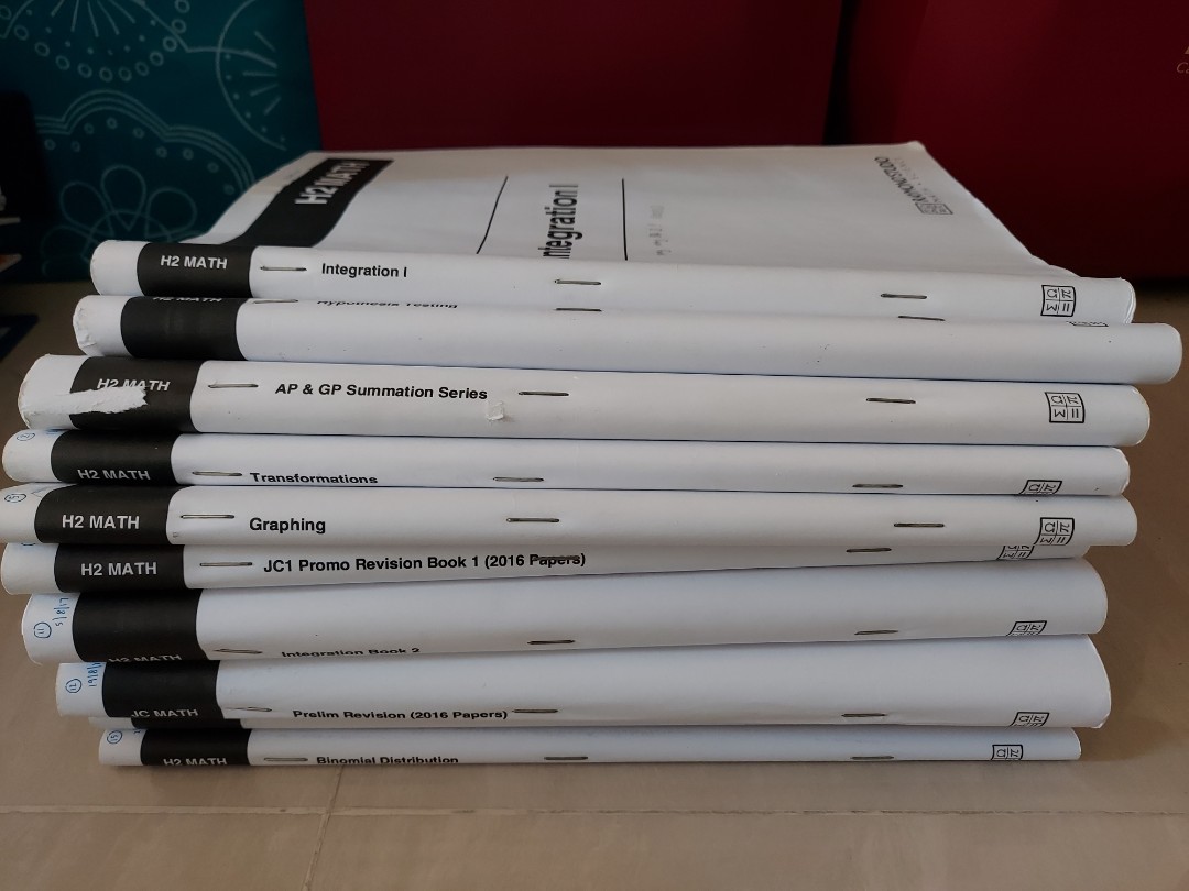 RMSS H2 JC Math Notes/Practice Books, Hobbies & Toys, Books & Magazines ...