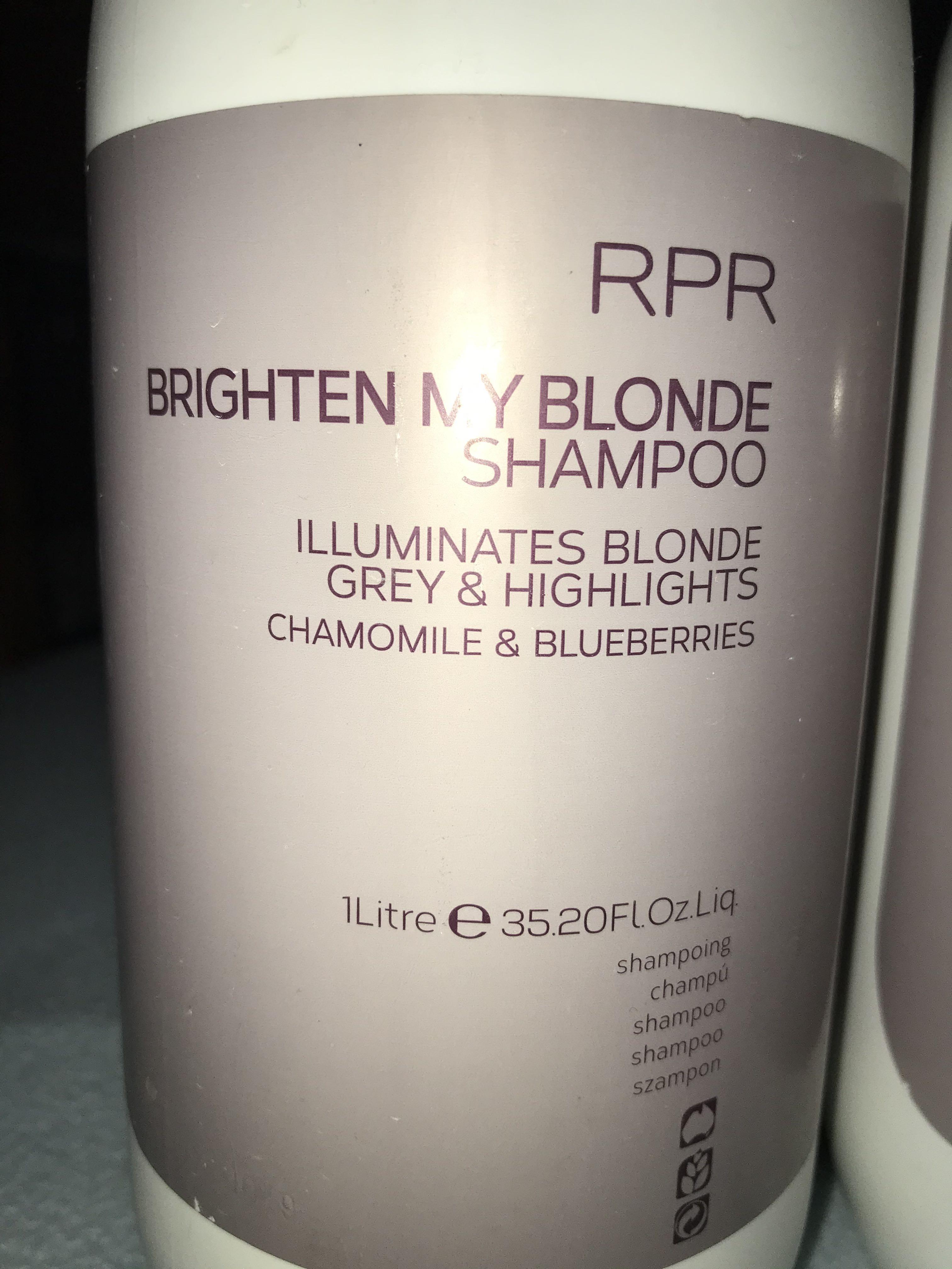 RPR brighten my blonde shampoo, Beauty & Personal Care, Hair on Carousell