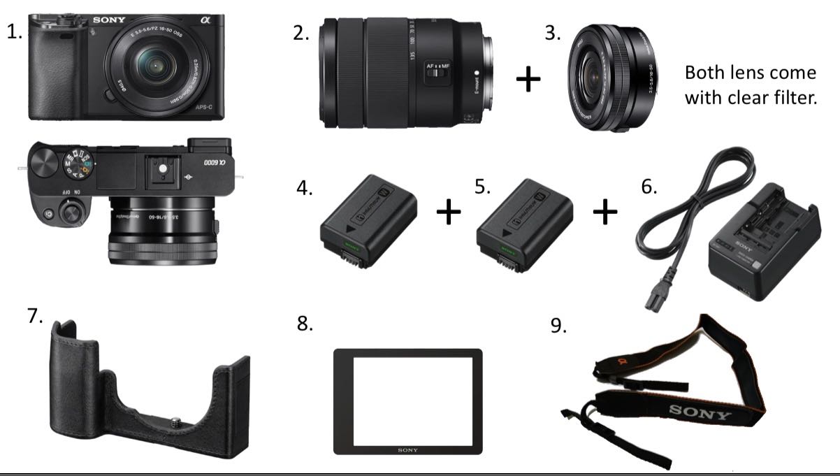 Sony Alpha 6000 with Full Set of Additional Accessories, Photography ...