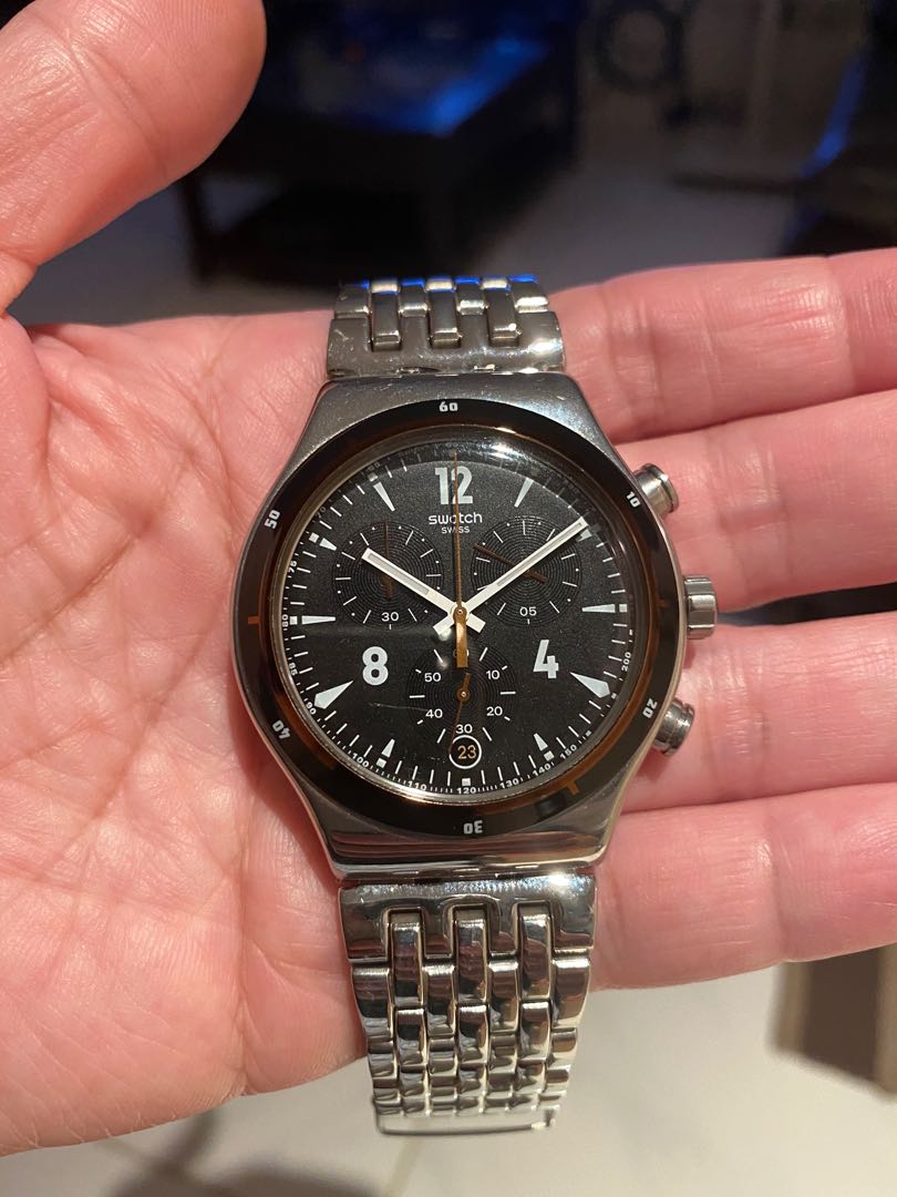 Swatch YVS419G, Men's Fashion, Watches & Accessories, Watches on Carousell