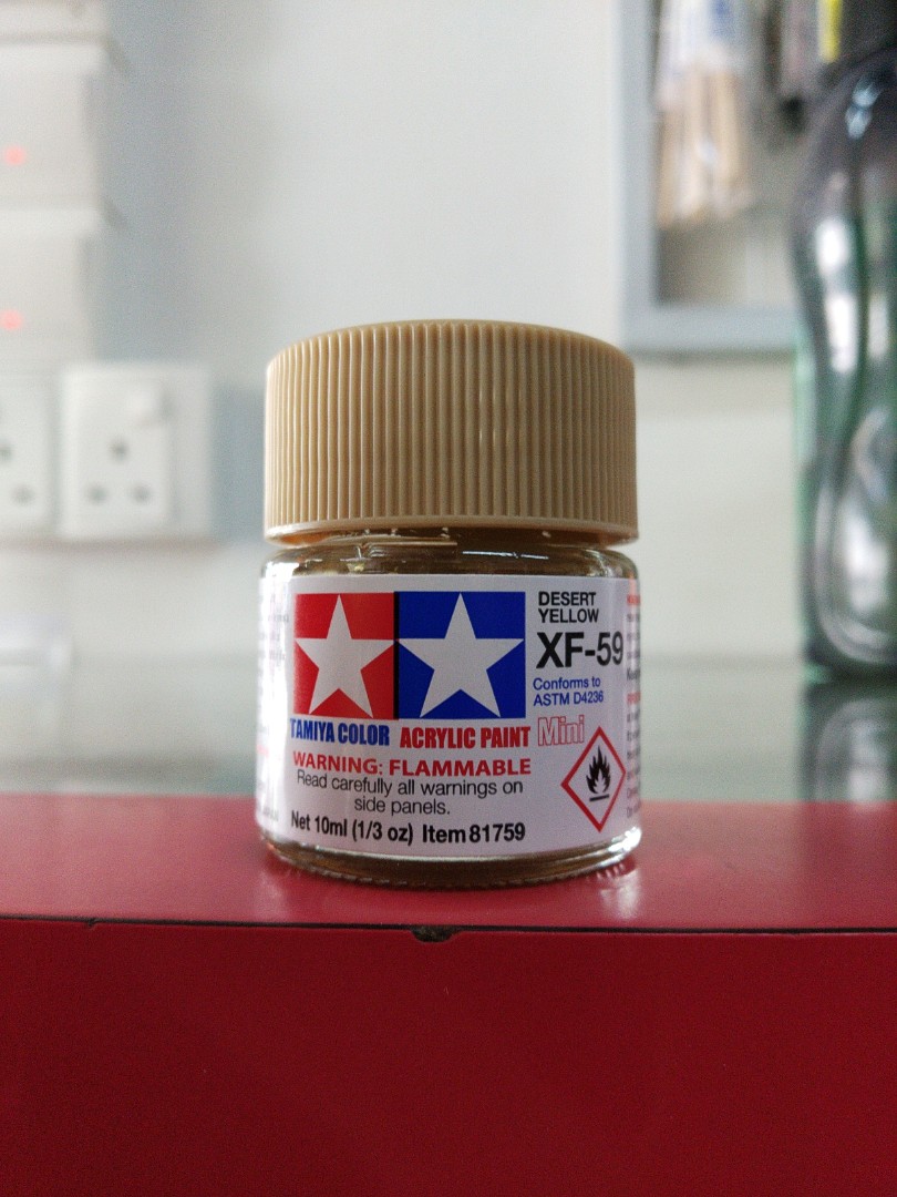 Tamiya XF-59 Desert Yellow Acrylic Paint Mini, Hobbies & Toys ...