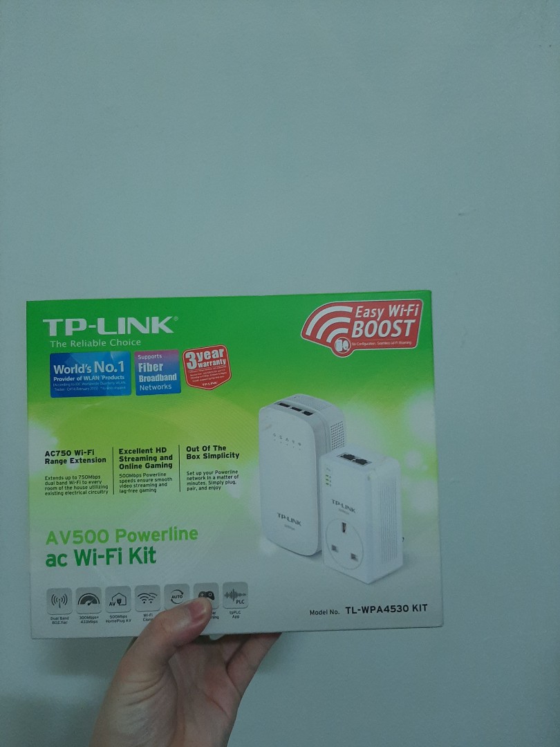TP link AV500 Powerline. Wifi extender., Computers & Tech, Parts ...