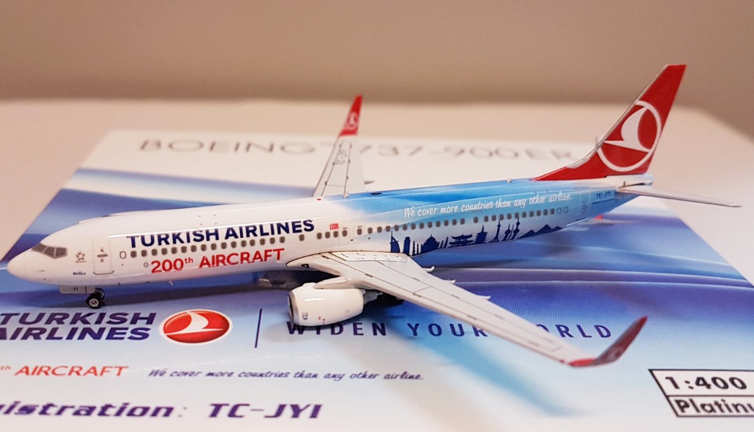 Turkish B739 '200th Aircraft', Hobbies & Toys, Toys & Games on Carousell