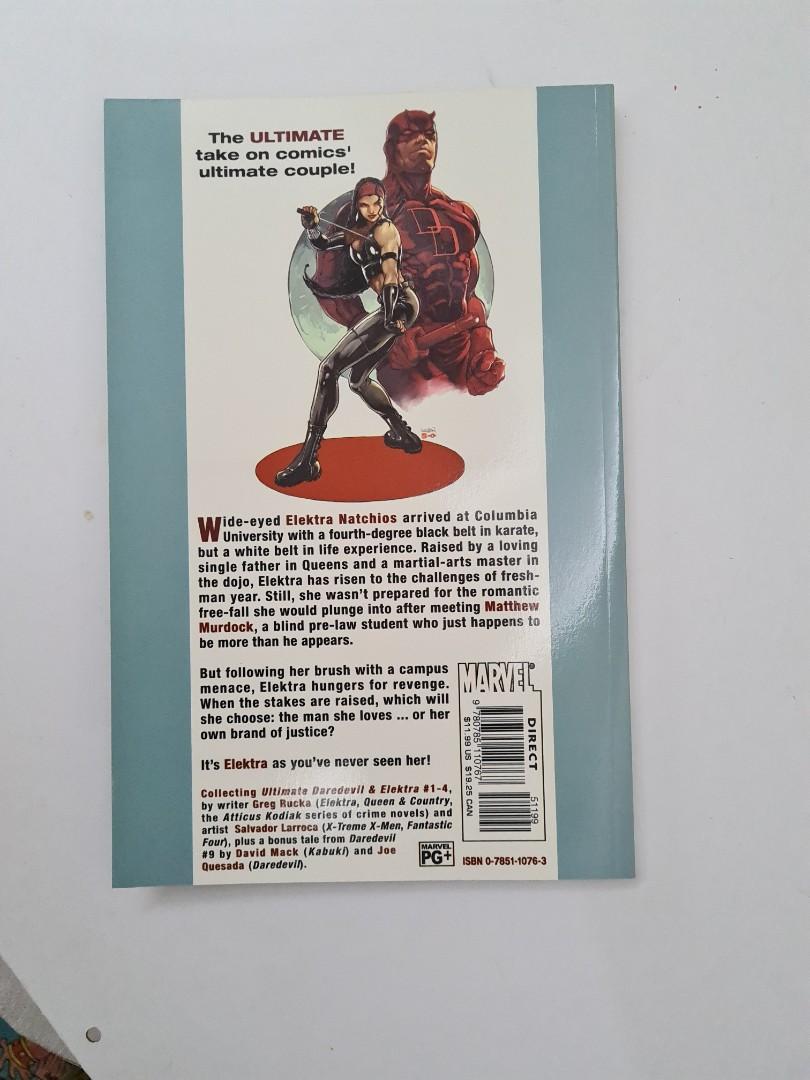 ULTIMATE DAREDEVIL & ELEKTRA TPB Vol 1, Hobbies & Toys, Books ...