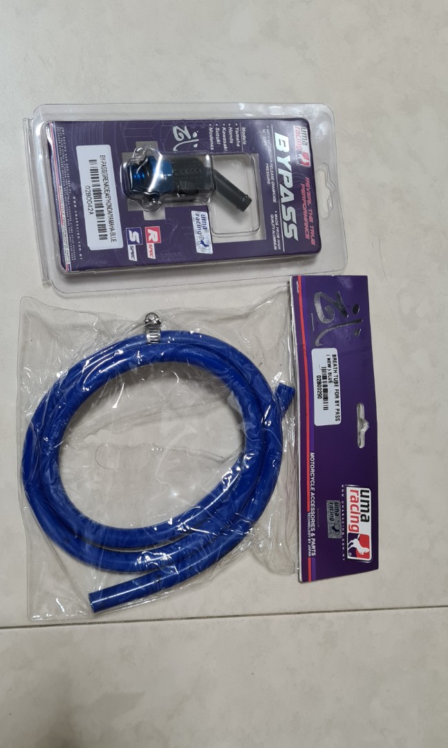 Uma Racing bypass Valve and Breath Hose, Motorcycles, Motorcycle ...
