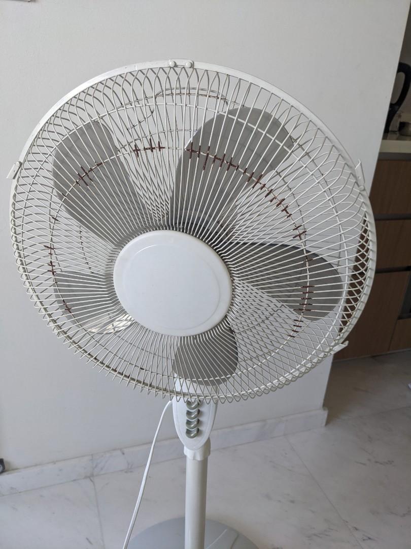 White standing fan, TV & Home Appliances, Air Conditioners & Heating on ...