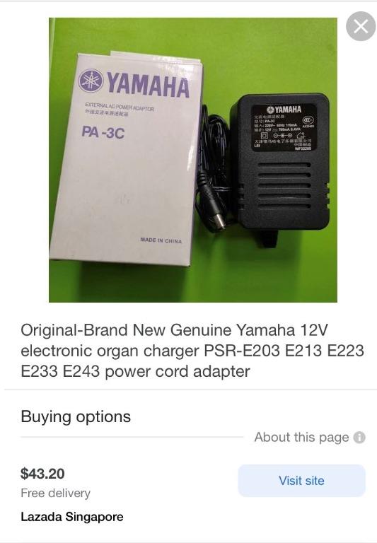 Yamaha PSR E203 Keyboard, Hobbies & Toys, Music & Media, Musical ...