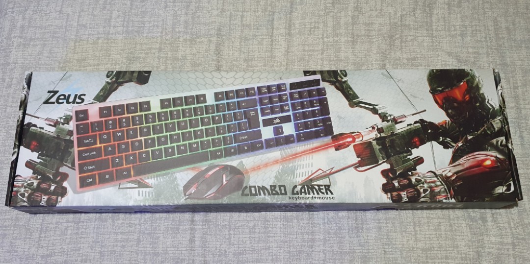 Zeus K100 Gaming Keyboard and Mouse (with Free Mouse Pad), Mobile ...