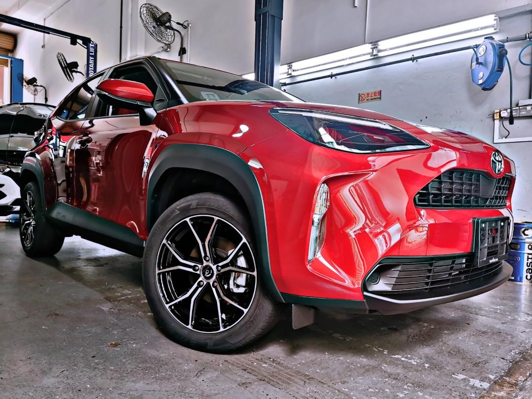 17" SPORTS RIMS YARIS CROSS , Car Accessories, Tyres & Rims on Carousell