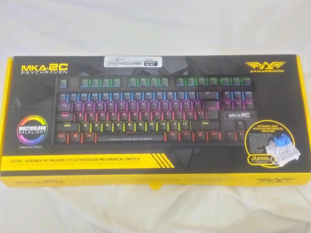Armaggeddon MKA-2C Psychraven Wired Mechanical Keyboard, Computers ...