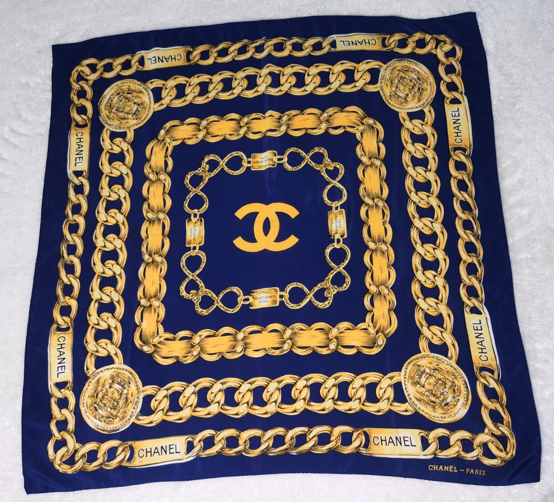 Authentic CHANEL SCARF, Luxury, Accessories on Carousell