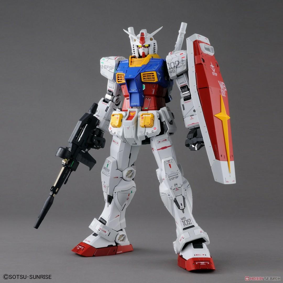 Bandai gunpla PGU PG Unleashed 1/60 RX-78-2 Gundam and Premium Bandai Clear Color Body, Hobbies ...