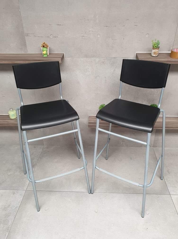 Bar Counter High Chairs ( bar stool with backrest ), Furniture & Home ...