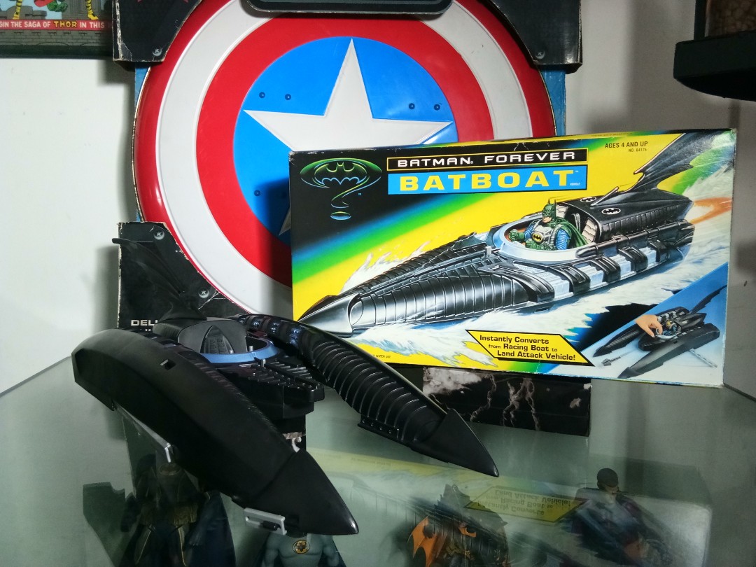 Batman Forever Batboat Kenner Transforming Racing Boat and Land Attack ...