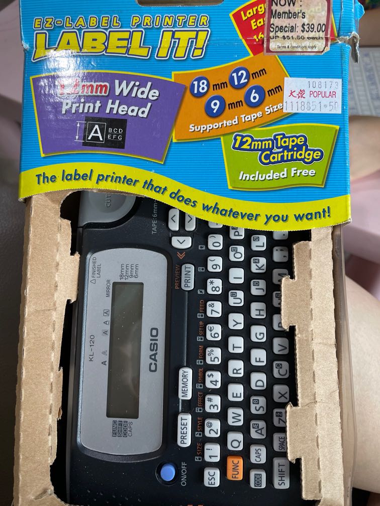 CASIO Label It! Ez-label printer, Everything Else on Carousell