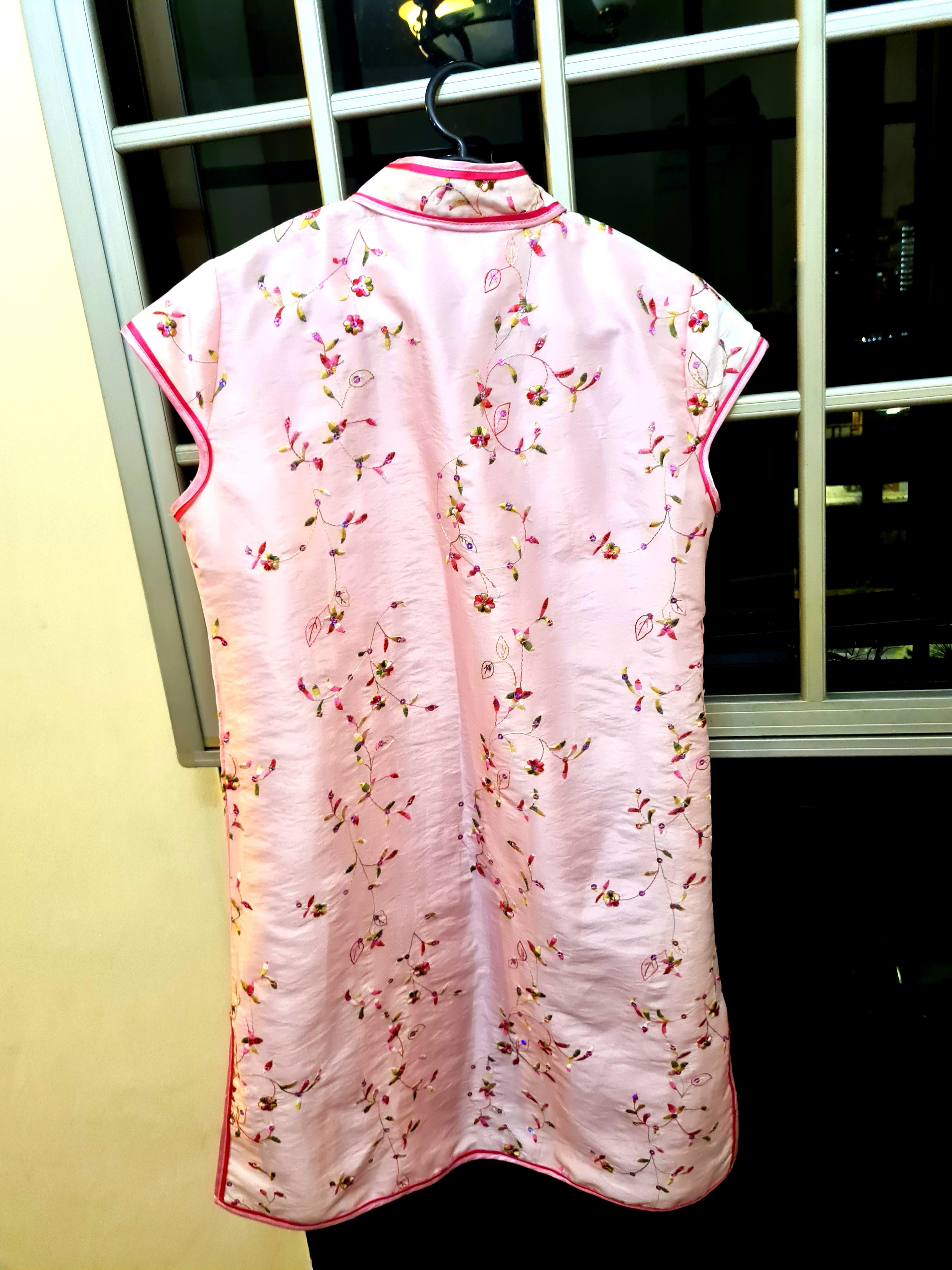 Chloe Pink Cheong Sum, Women's Fashion, Dresses & Sets, Dresses on ...