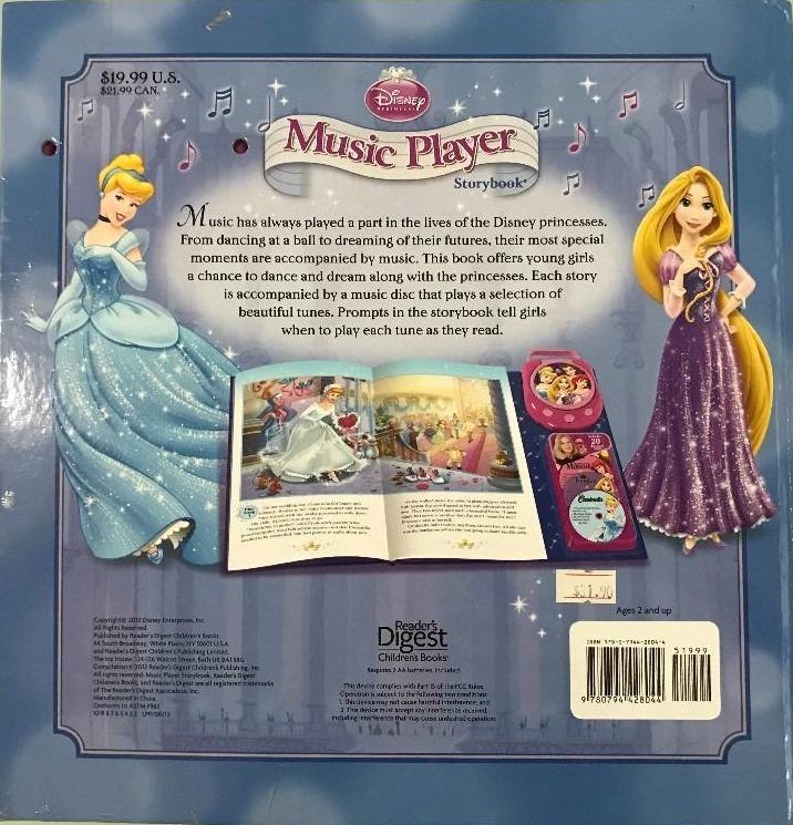 Disney Princess Music Player Storybook with 20 Tunes (Portable Music ...