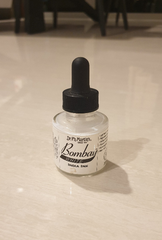 Dr. Ph. Martin's Bombay White Indian Ink, Hobbies & Toys, Stationery ...