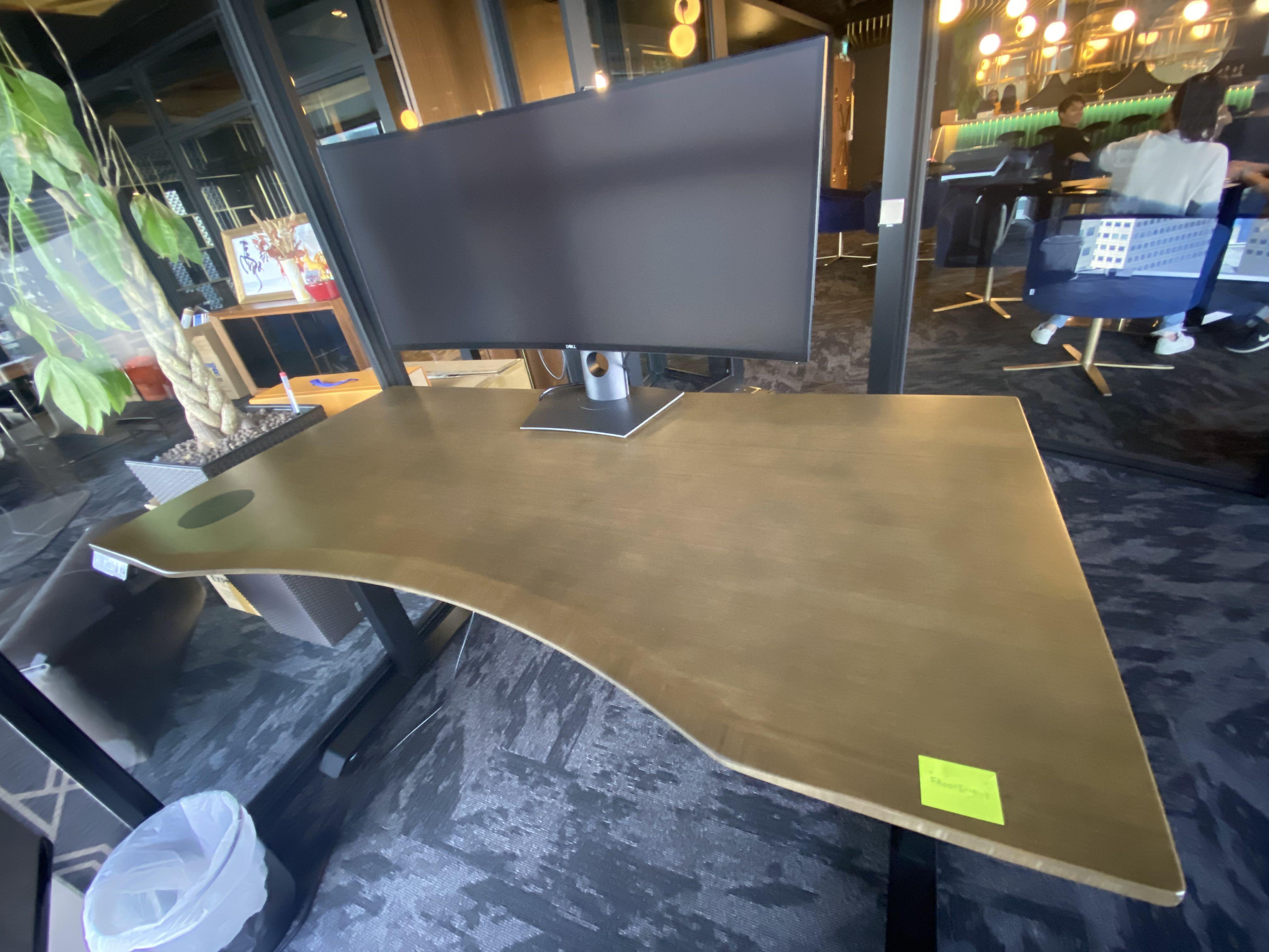 FA0013-10 Omnidesk pro 60" adjustable table with ergo bamboo top and ...