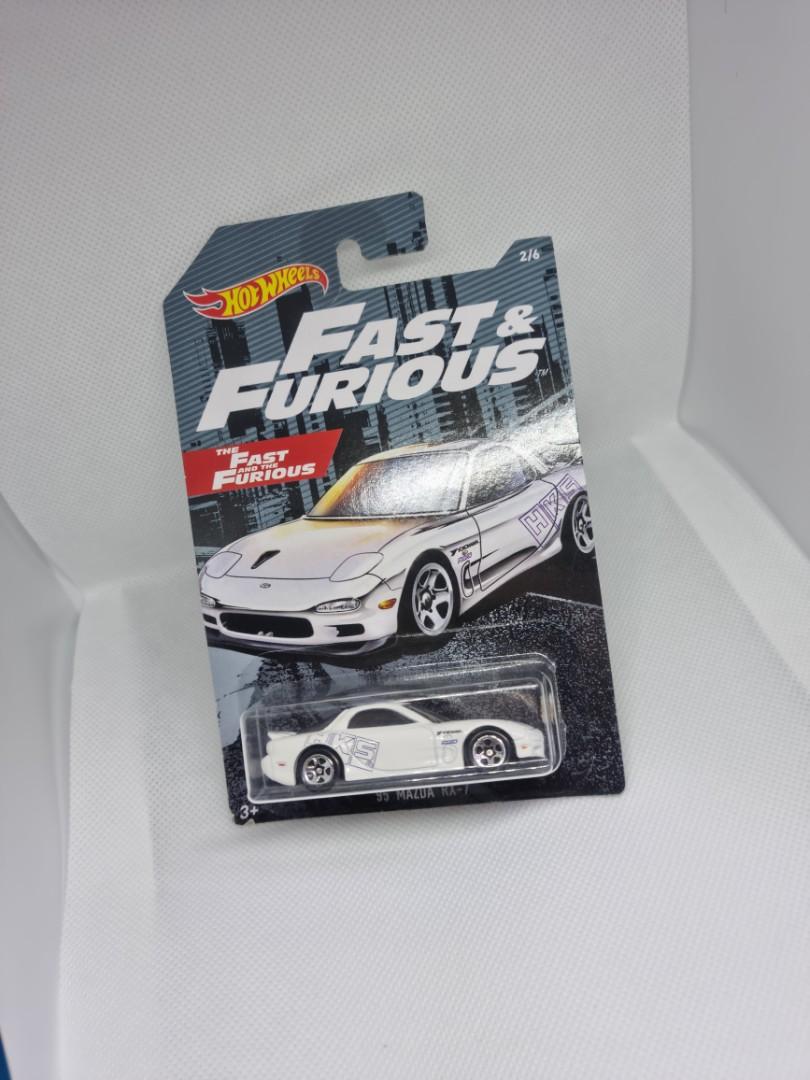 Fast & Furious '95 Mazda RX7 RX-7 (White with HKS livery) Hot Wheels ...