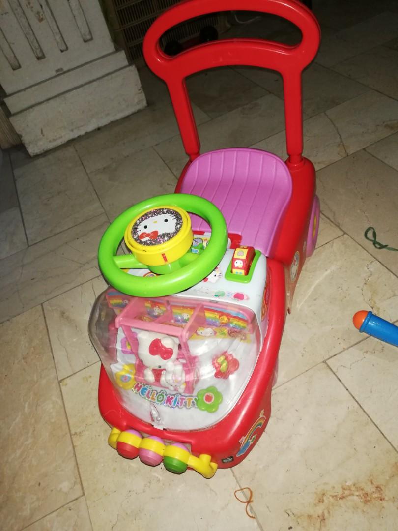 Hello kitty toy car, Babies & Kids, Infant Playtime on Carousell
