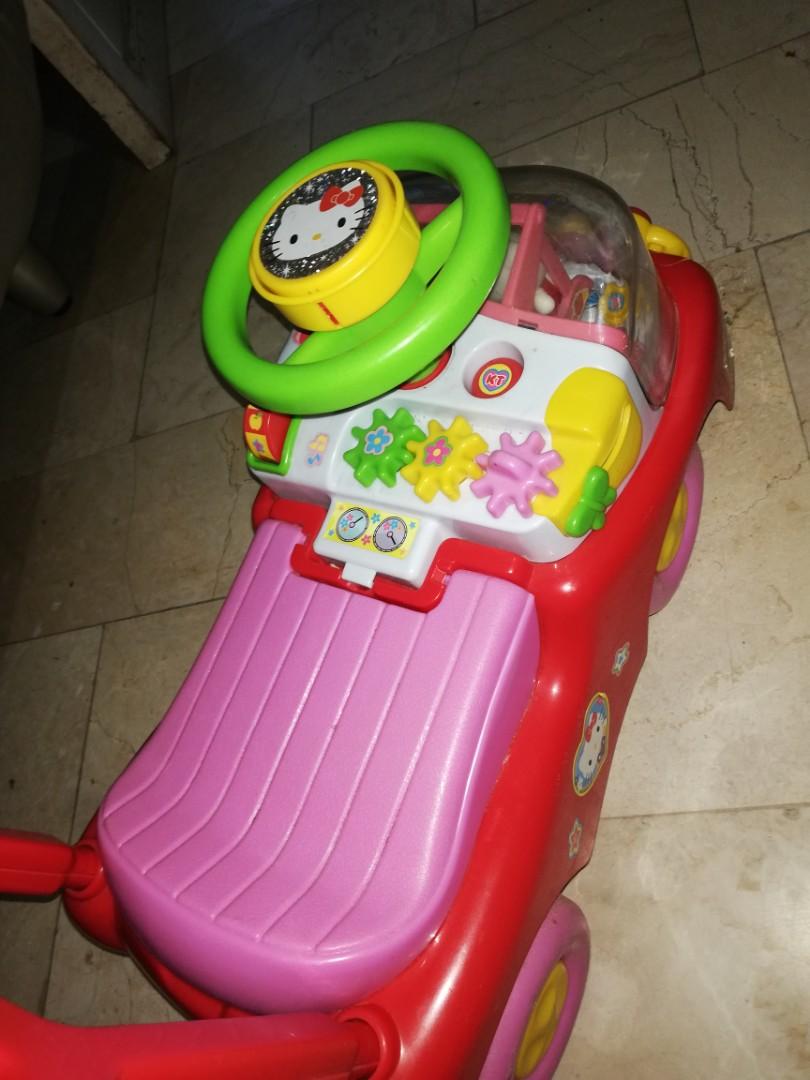 Hello kitty toy car, Babies & Kids, Infant Playtime on Carousell