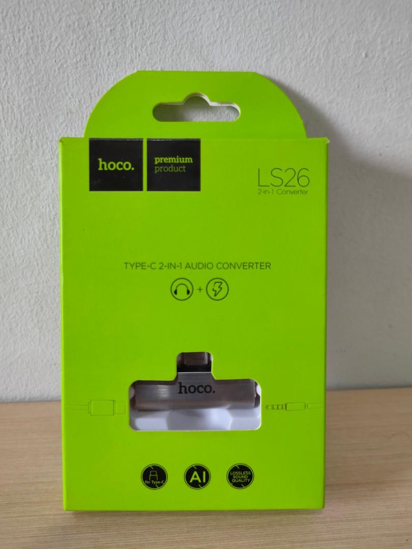 HOCO LS26 Adapter Type C to 3.5mm USB C Headphone Jack Audio Charge ...