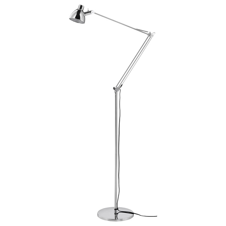 IKEA Antifoni Floor/Reading Lamp (with LEDARE LED GU10 Bulb), Furniture ...