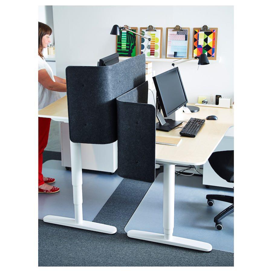 Ikea Bekant Desk Screen, Furniture & Home Living, Furniture, Tables ...