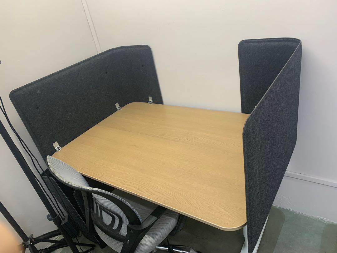 Ikea Bekant Desk Screen, Furniture & Home Living, Furniture, Tables ...
